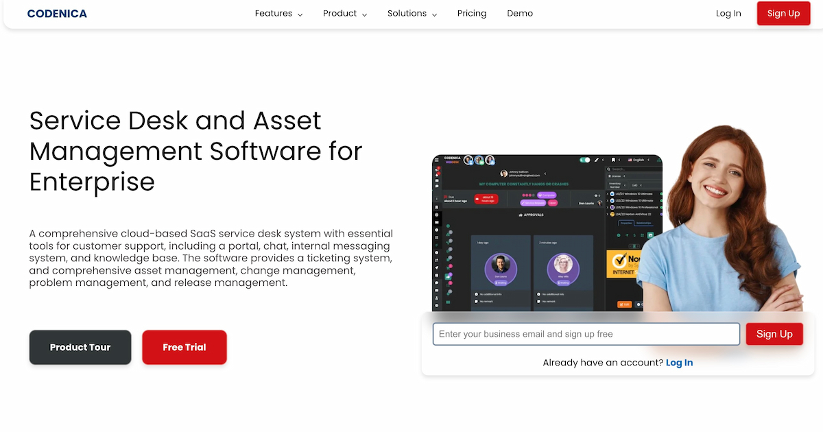 Service Desk for Enterprise - Codenica (ITSM & ITAM)