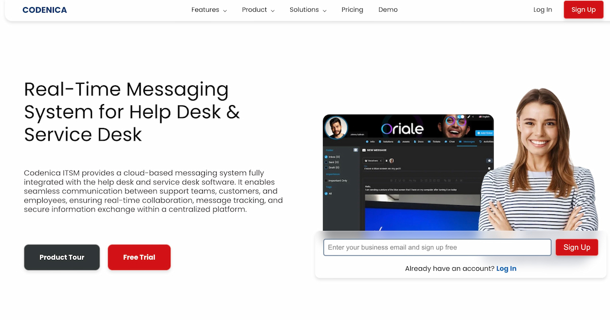 Help Desk Messaging System - Codenica (ITSM & ITAM)