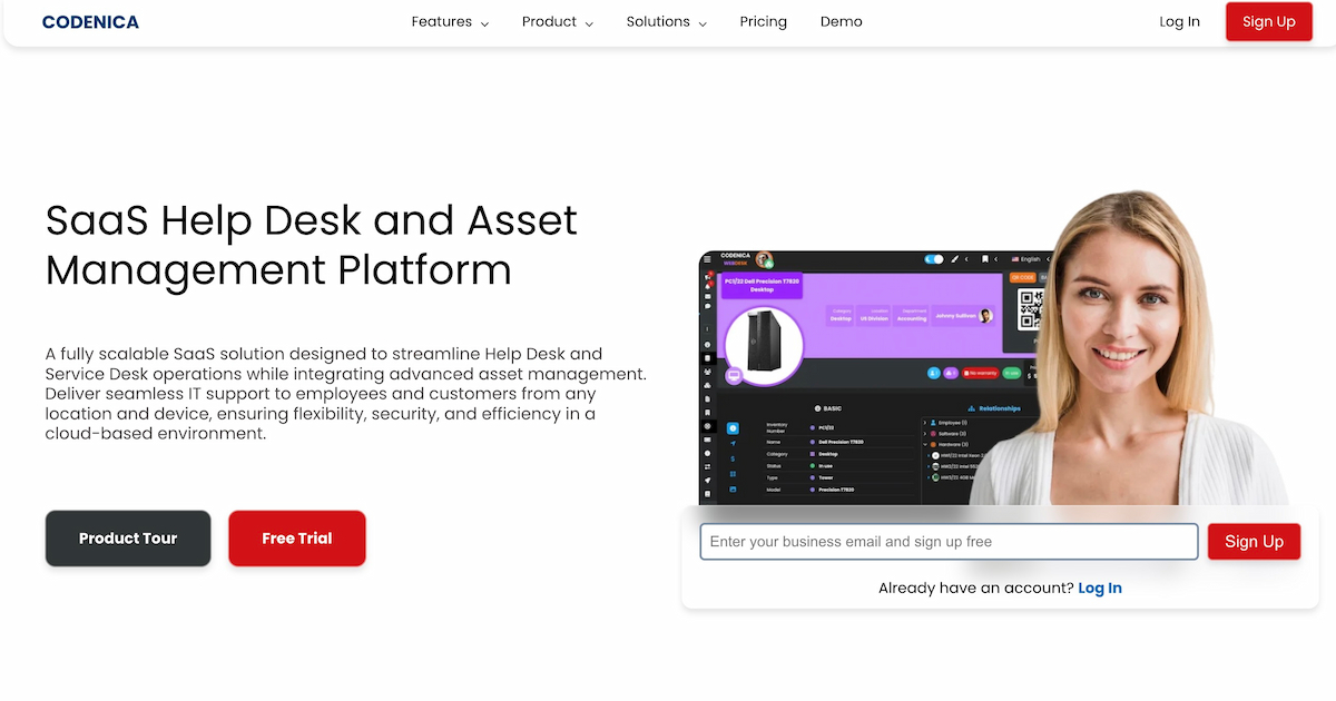 SaaS Help Desk & Asset Management - Codenica (ITSM & ITAM)